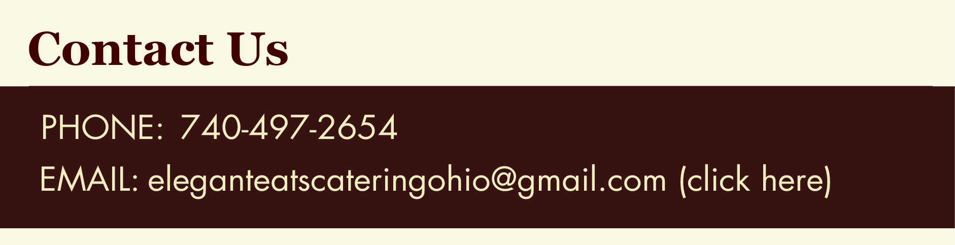 Contact | Elegant Eats Catering