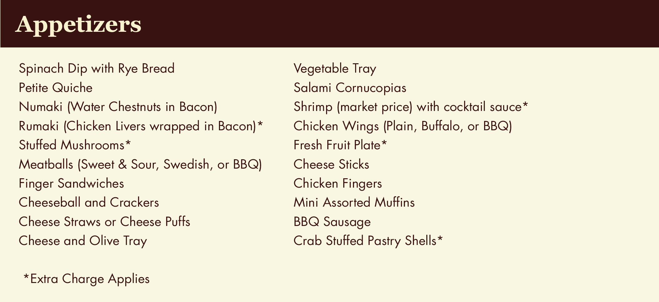 Appetizers | Elegant Eats Catering